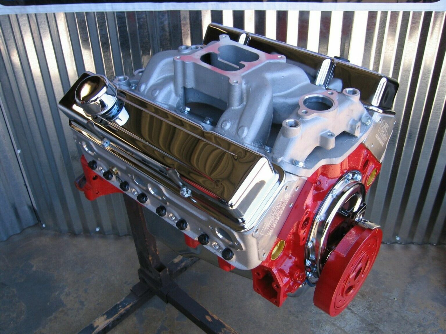 Chevy 383 / 425 HP 4 Bolt Aluminum Heads Hi-perf Balanced Crate Engine ...